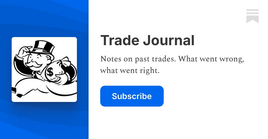 Trade Journal | RicCo | Substack
