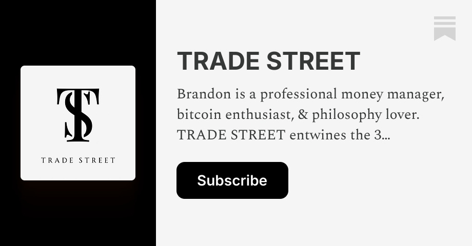 TRADE STREET | Brandon McPherson, CFA | Substack