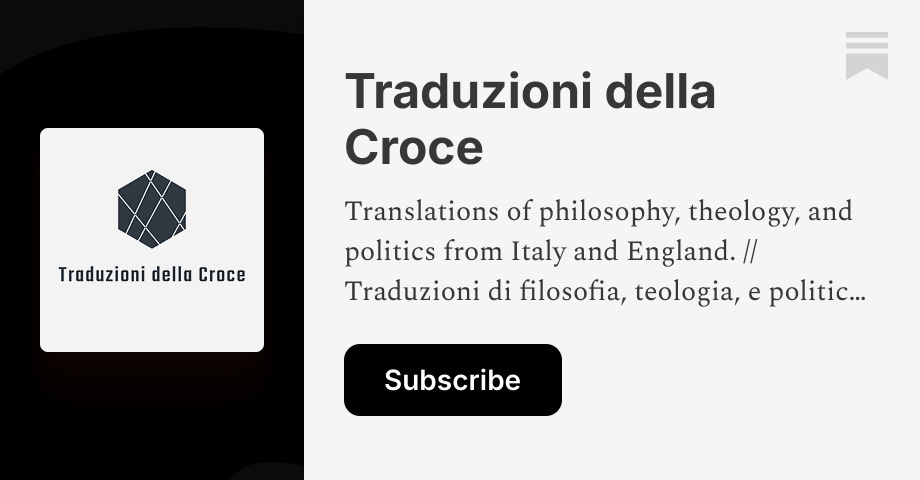 Traduzioni della Croce | Oliver Sanderson | Substack