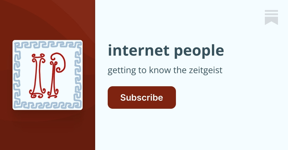 internet people | Tricia Teo | Substack