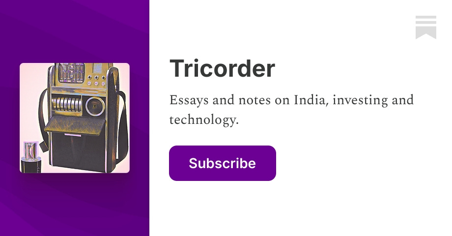 Tricorder | Rajeev Mantri | Substack