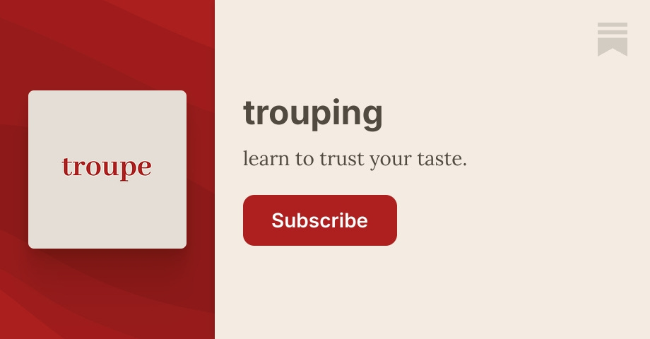 trouping | Reva Luft | Substack
