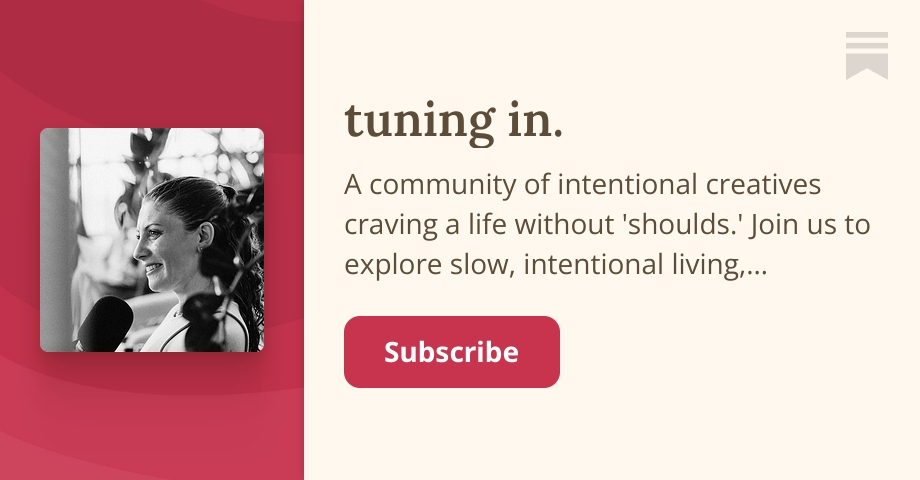 Tuning In | Megan Moran | Substack