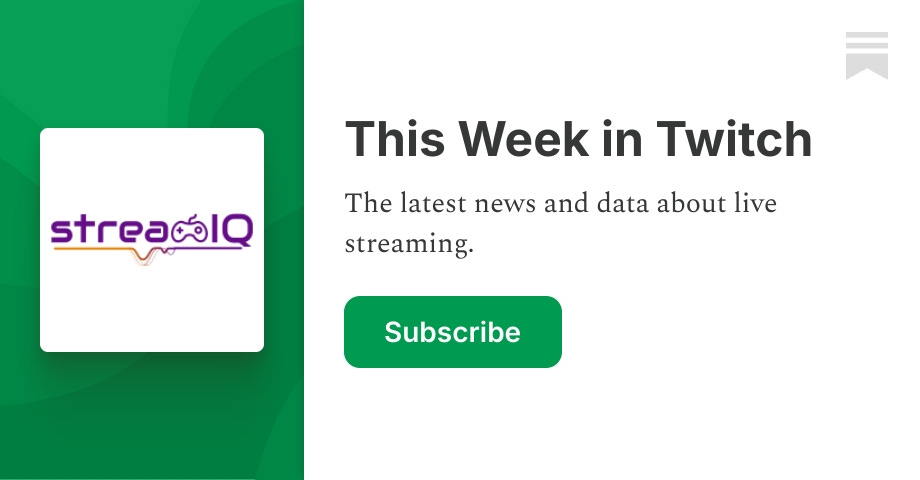 This Week in Twitch | Marc | Substack