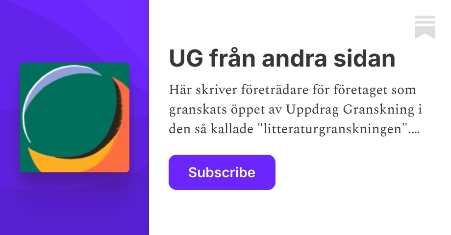 UG från andra sidan | Substack