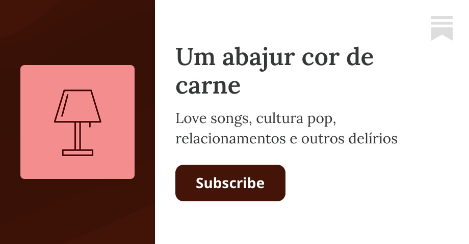 Um abajur cor de carne | Substack