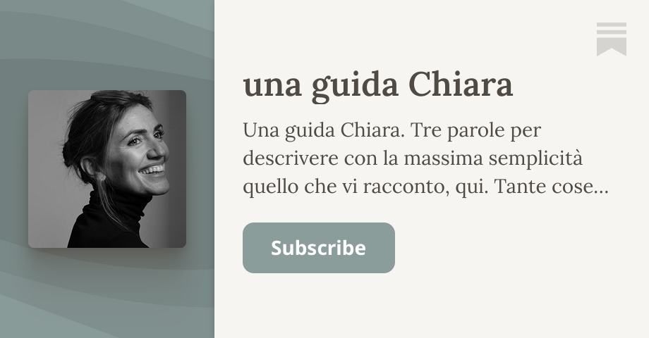 Chiara, va rispettato. - una guida Chiara