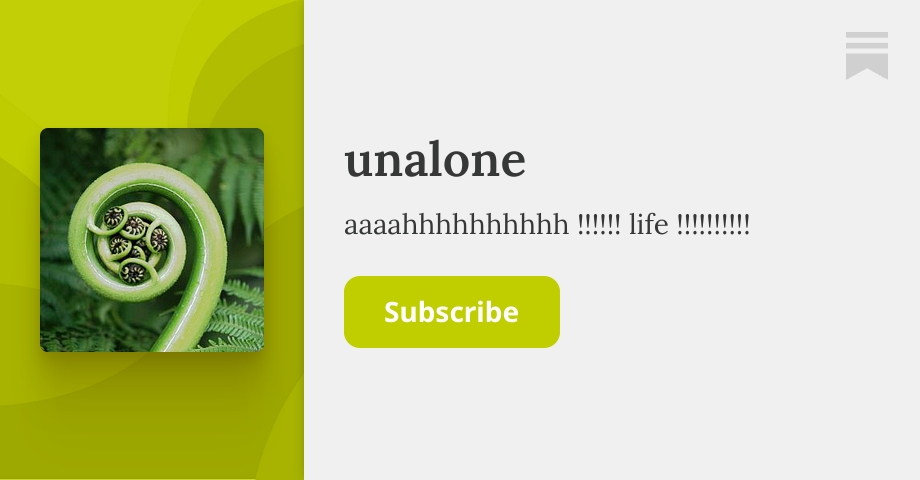 unalone | christine | Substack