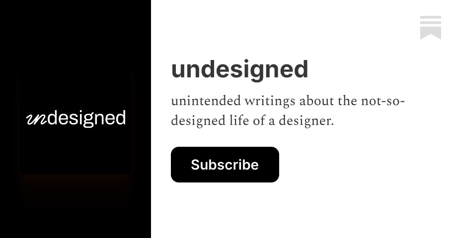 undesigned | Chisaokwu Joboson | Substack