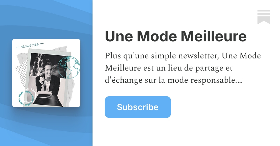 Une Mode Meilleure | Chloé Cohen | Substack
