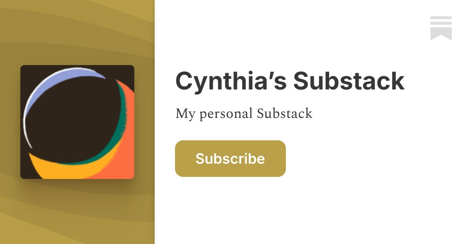 Cynthia’s Substack | Cynthia B Astle | Substack