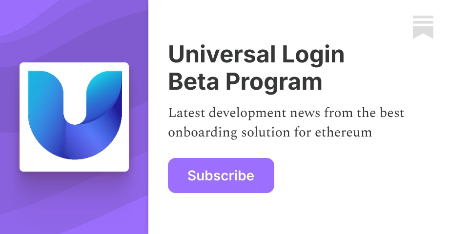 Universal Login Beta Program | Alex Van de Sande | Substack
