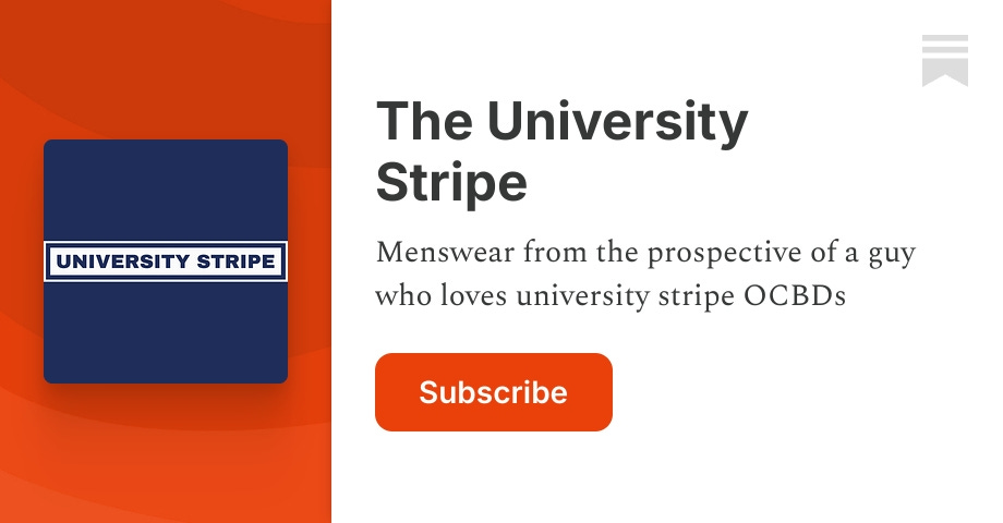 The University Stripe | Chuck | Substack