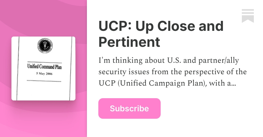 UCP: Up Close and Pertinent | Craig Whiteside | Substack