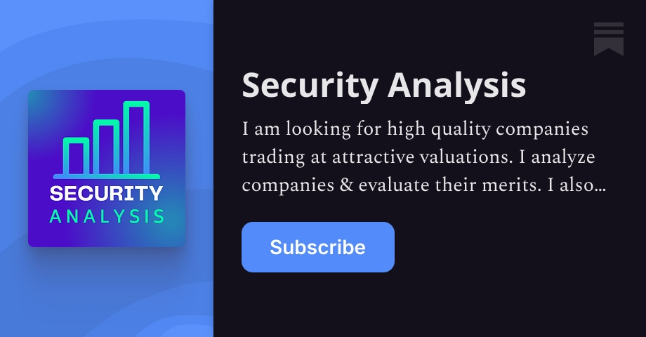 Security Analysis | Value Stock Geek | Substack