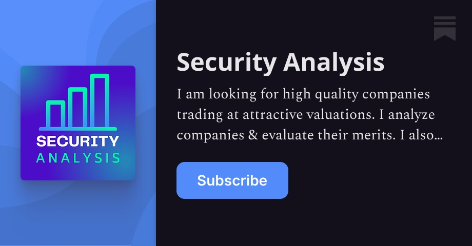 Security Analysis | Value Stock Geek | Substack