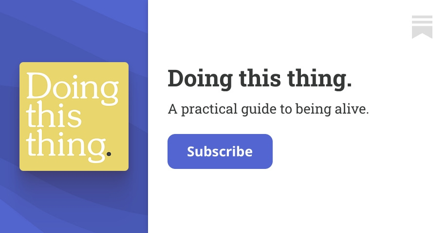 Doing this thing. | Vanessa Holden | Substack