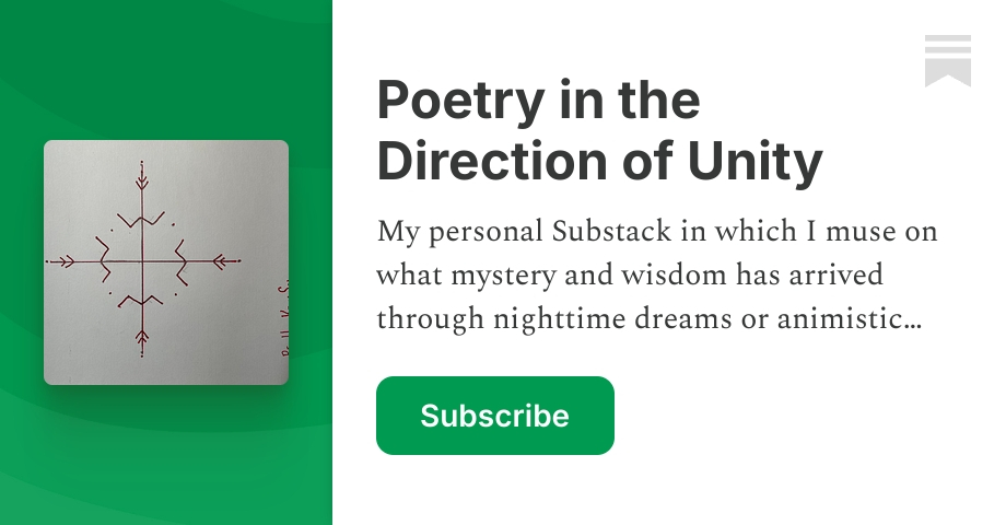 Poetry in the Direction of Unity | Karin Vanhinsberg | Substack