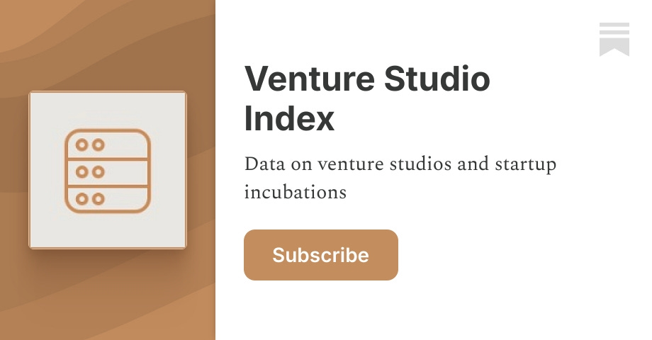 Venture Studio Index | Substack