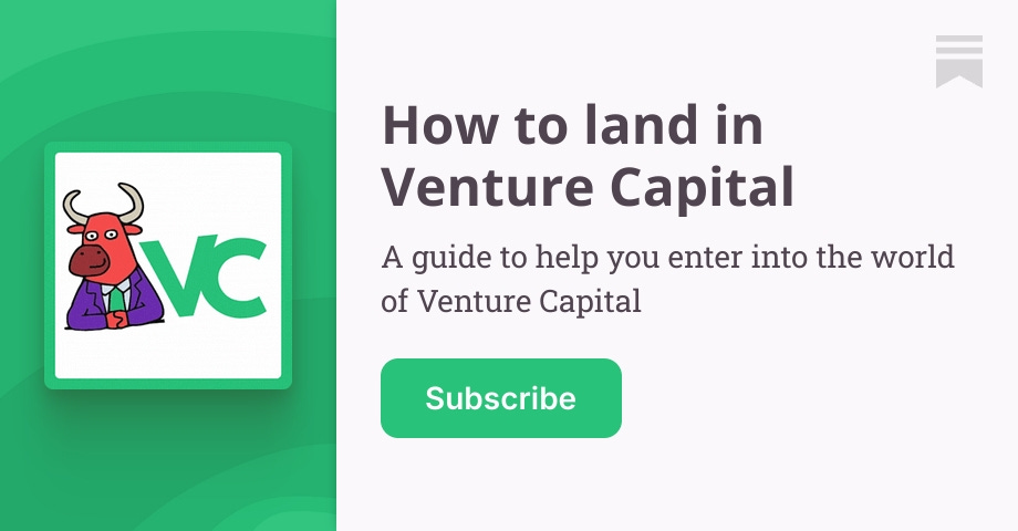 How to land in Venture Capital | Conrad | Substack