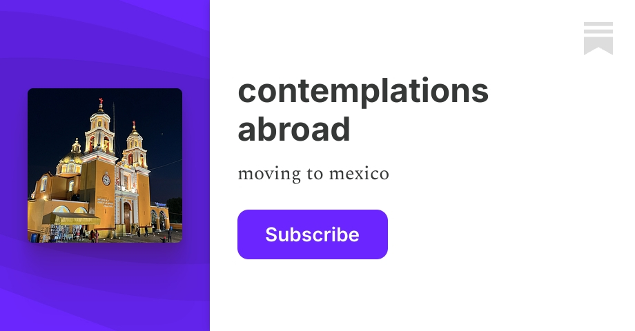 contemplations abroad | Vera Grix | Substack