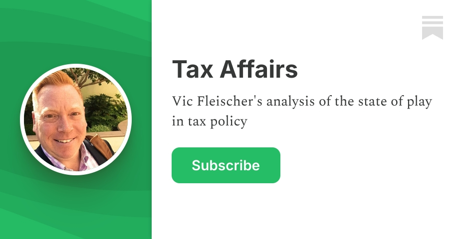 The Wyden-Brown-Warner framework - by Victor Fleischer