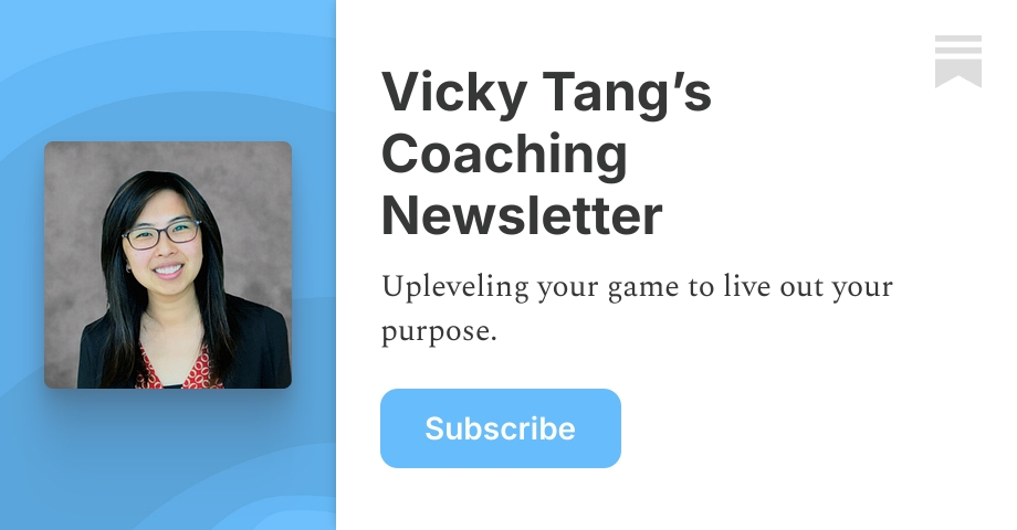 Vicky Tang’s Coaching Newsletter | Vicky Tang Coaching | Substack
