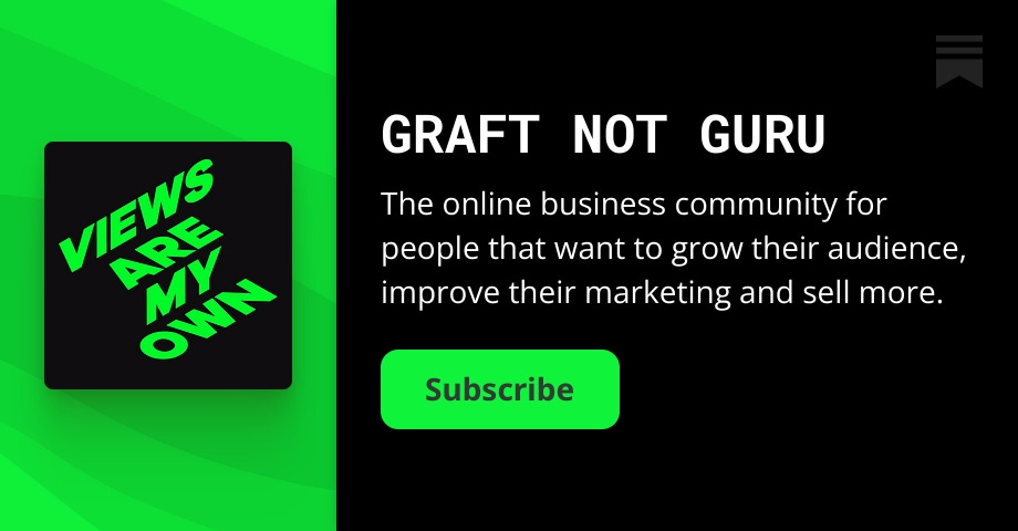 GRAFT NOT GURU | Mike Winnet | Substack