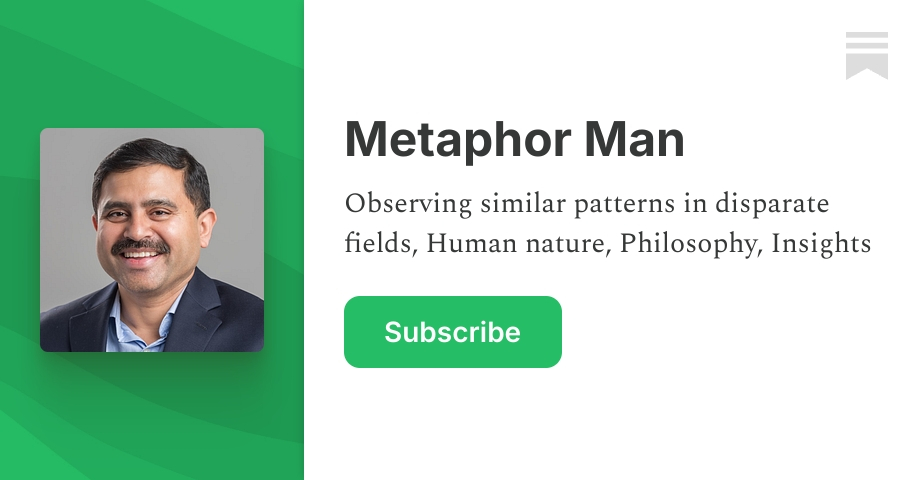 Metaphor Man | Vikram Das | Substack