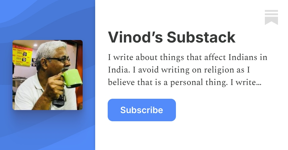 Vinod’s Substack | Vinod Chand | Substack