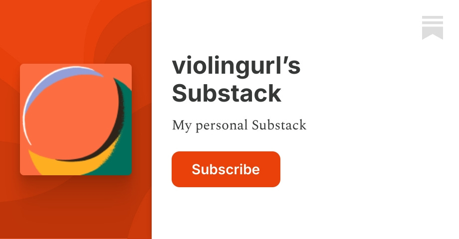 Recommendation Alert - violingurl’s Substack