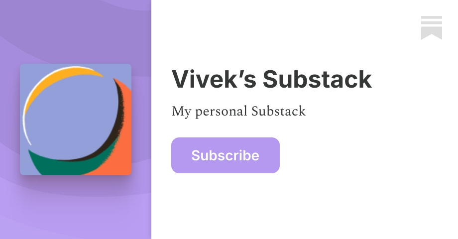 Vivek’s Substack | Vivek Bajpai | Substack