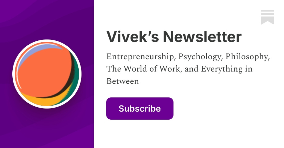 Vivek’s Newsletter | Vivek Padmanabhan | Substack