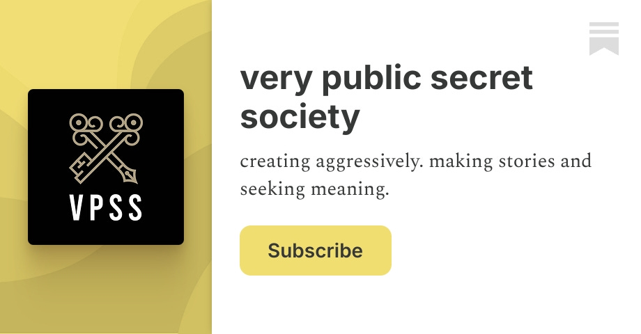 very public secret society | Daniel Whyte IV | Substack