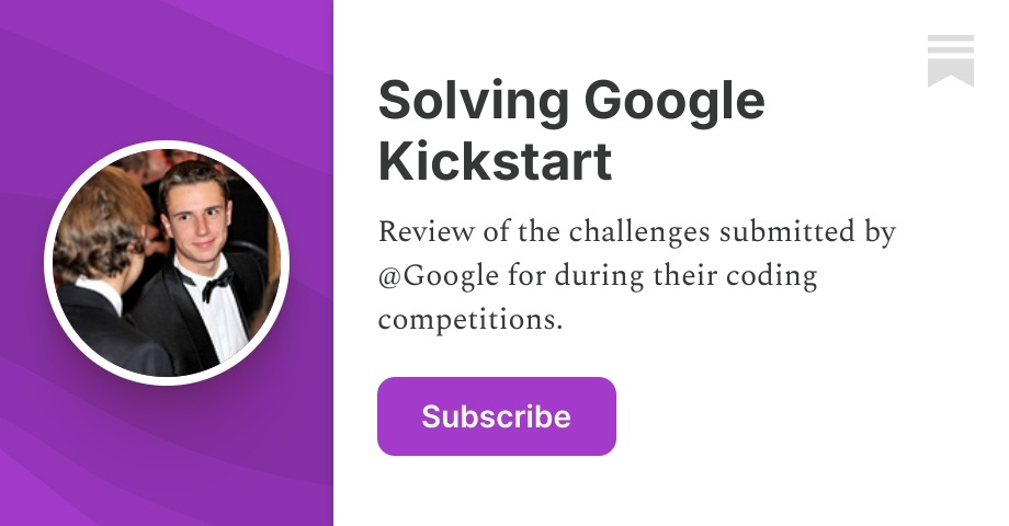 Solving Google Kickstart | The Wacky Coder | Substack
