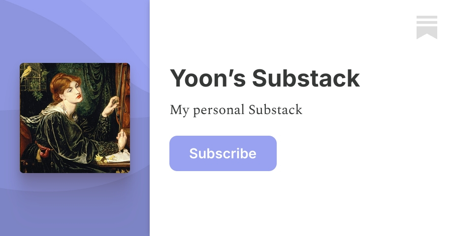 Yoon’s Substack | Substack