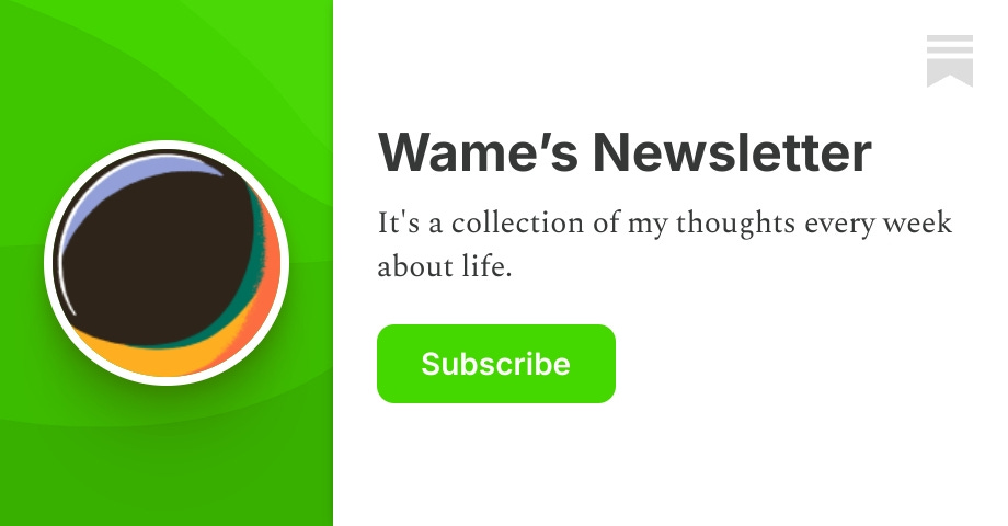 Wame’s Newsletter | Wame Mmolawa | Substack