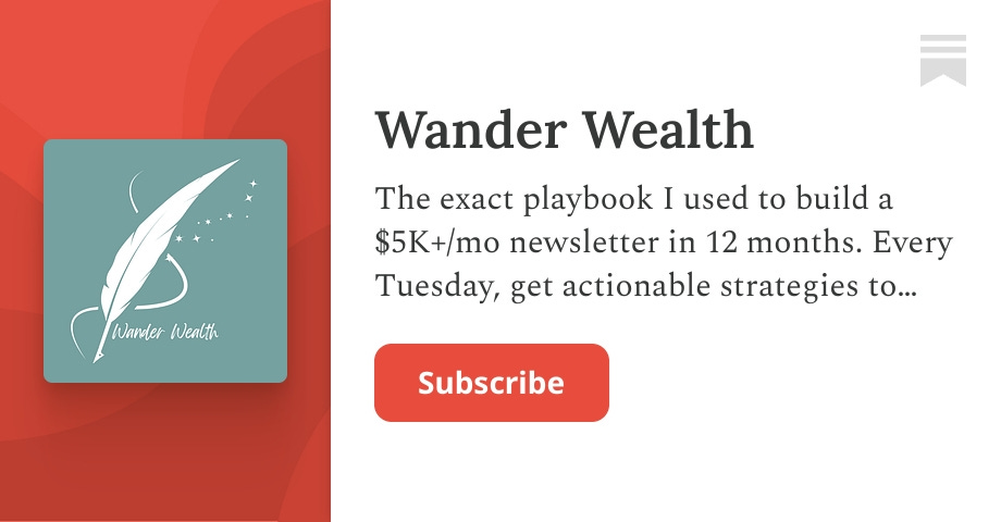 Wander Wealth | Claudia Faith | Substack