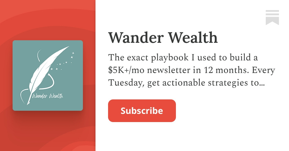 Wander Wealth | Claudia Faith | Substack