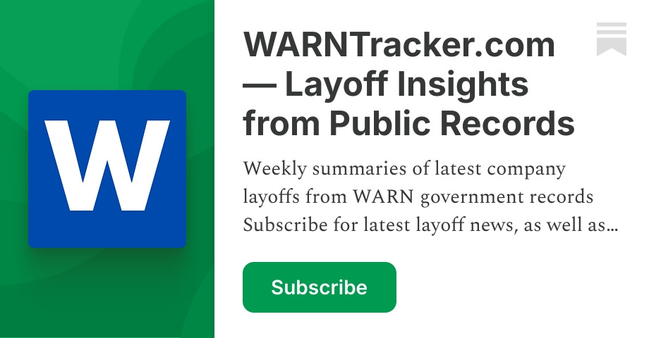 WARNTracker.com — Layoff Insights from Public Records | WARN Tracker ...