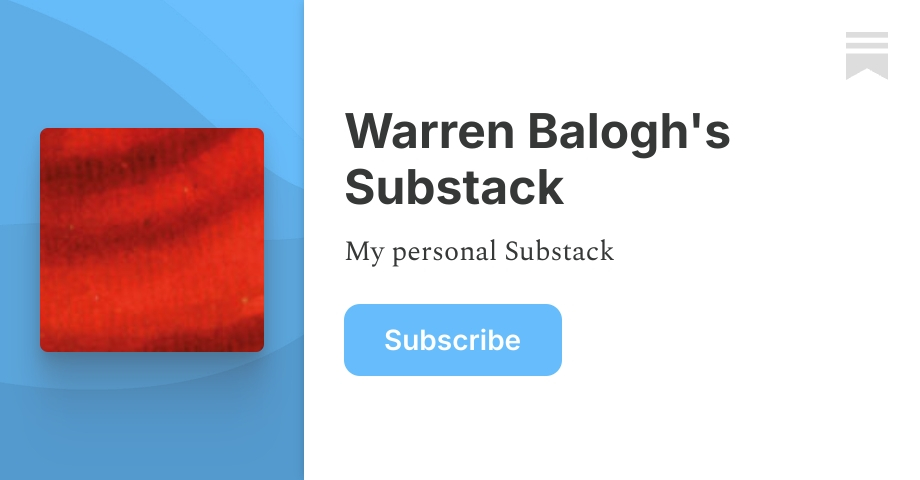 Warren’s Substack | Warren Balogh | Substack
