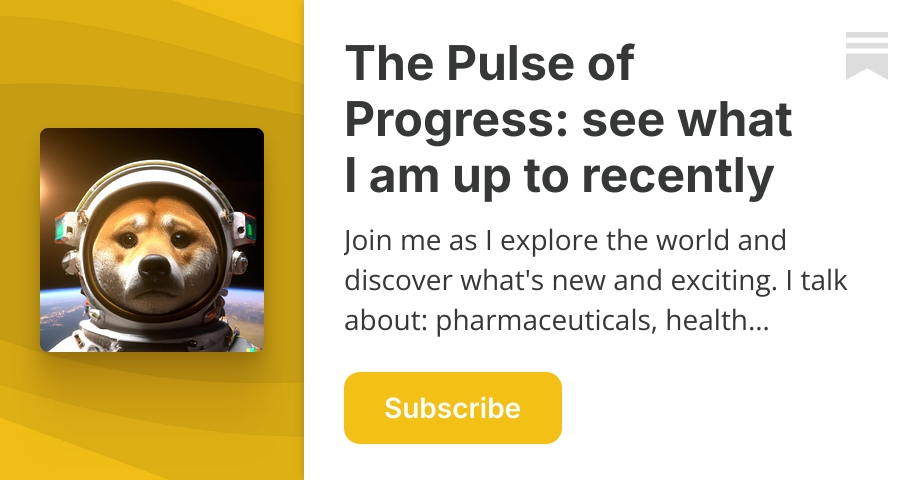 The Pulse of Progress: see what I am up to recently | Wei-J | Substack