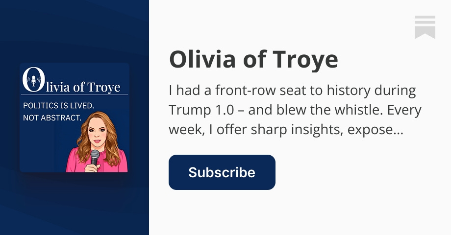 Olivia Troye | Olivia of Troye | Substack