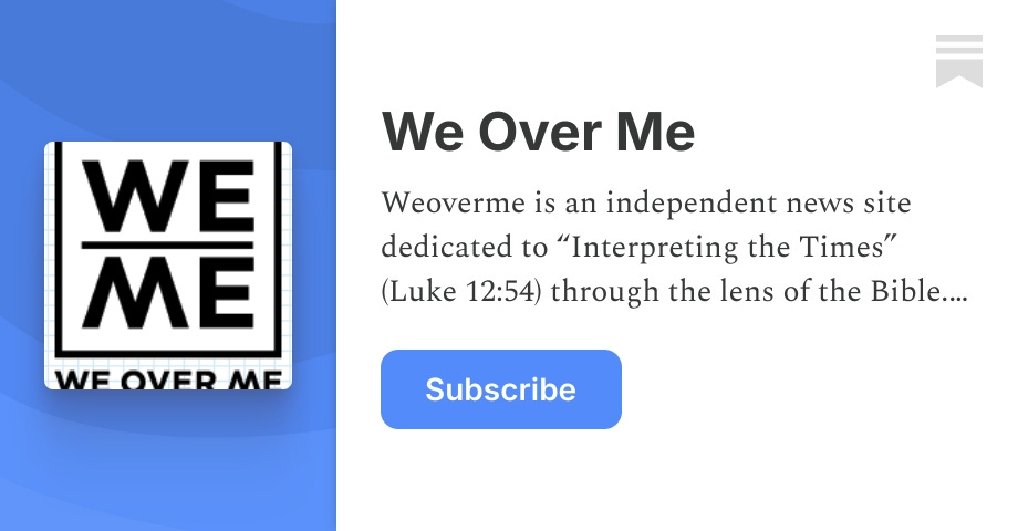 We Over Me | Bambi Roizen | Substack