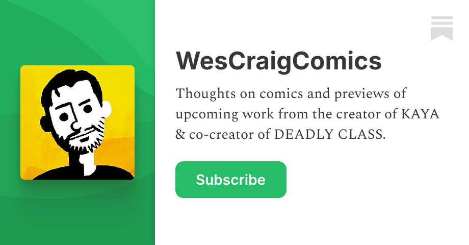 WesCraigComics | Wes Craig | Substack