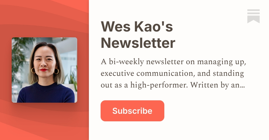 Wes Kao's Newsletter | Substack