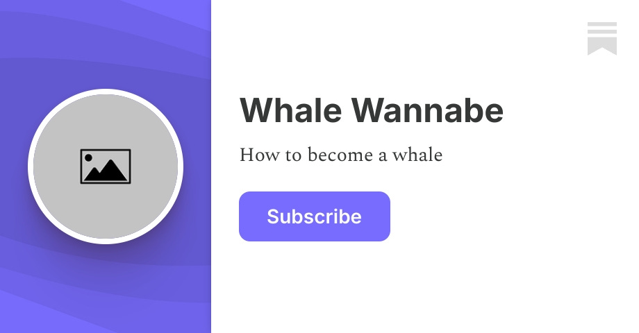 Whale Wannabe | Whale wannabe (☢️,☢️) | Substack