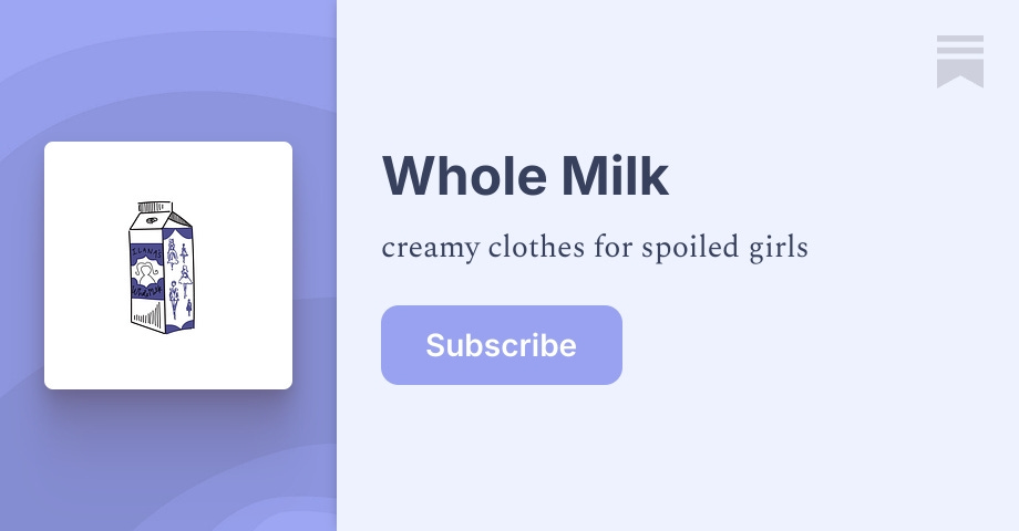 Whole Milk | Ilana Amselem | Substack