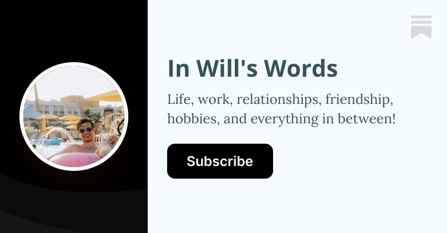In Will's Words | Will Blake | Substack