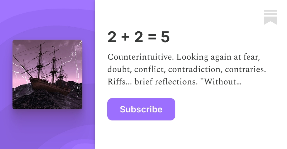 Clarification - conservative views - 2 + 2 = 5